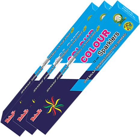 12 cm Colour Sparklers - Sree Balaji Fireworks